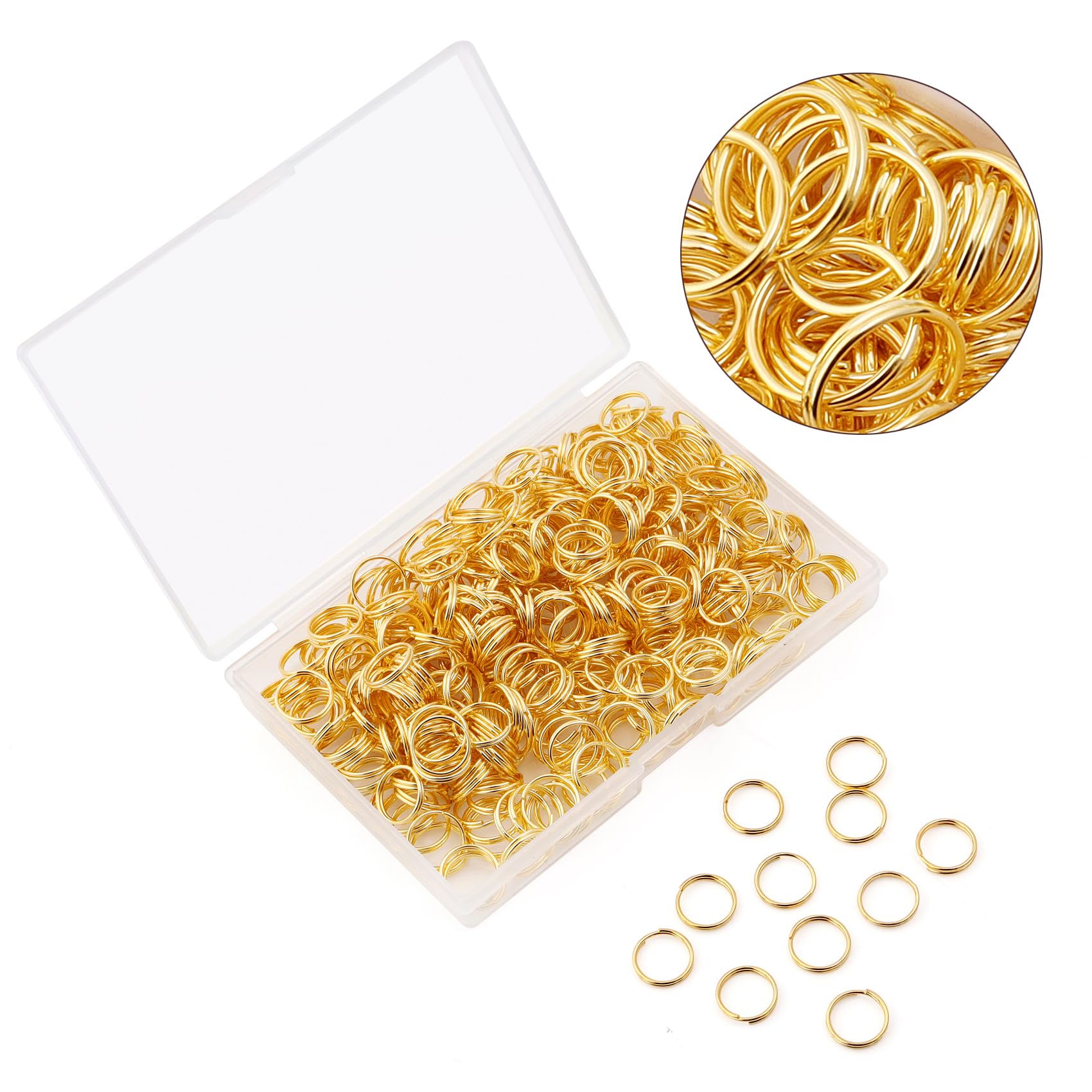 Amazon.com: Chuyau 400Pcs Split Rings,Double Loop Jump Ring Sets Split ...