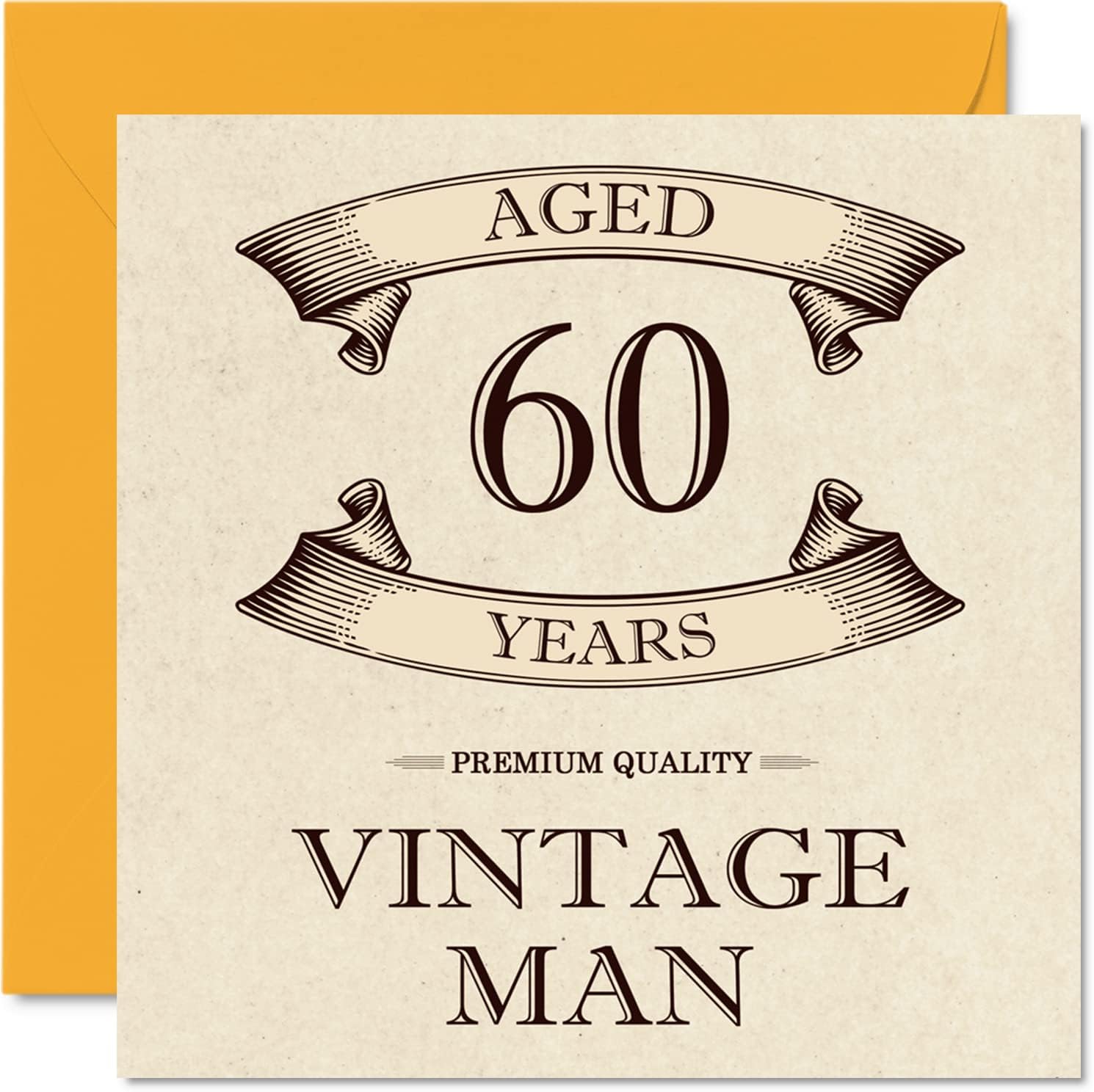 Stuff4 Biglietto di auguri vintage 60° compleanno da uomo età 60 anni ...