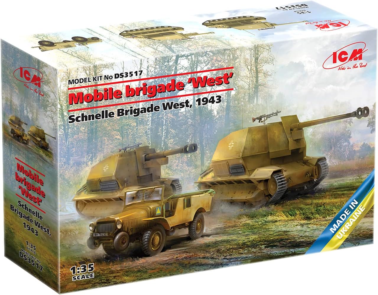 Amazon.com: ICM DS3517 - Plastic Military Vehicle Model Kit Mobile ...