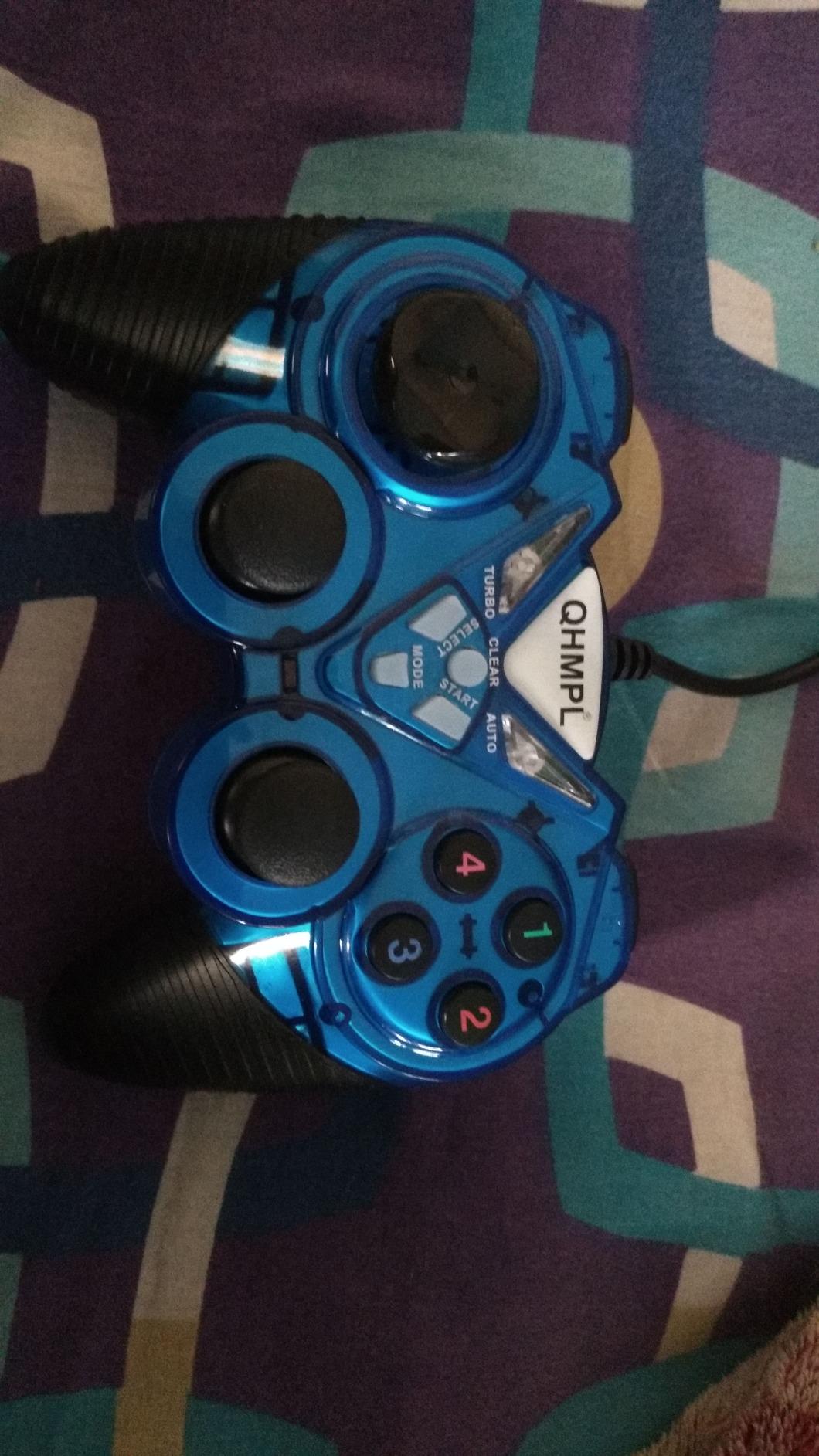 Quantum QHM7487 PC Game Pad Controller (Joystick) with Turbo Function ...