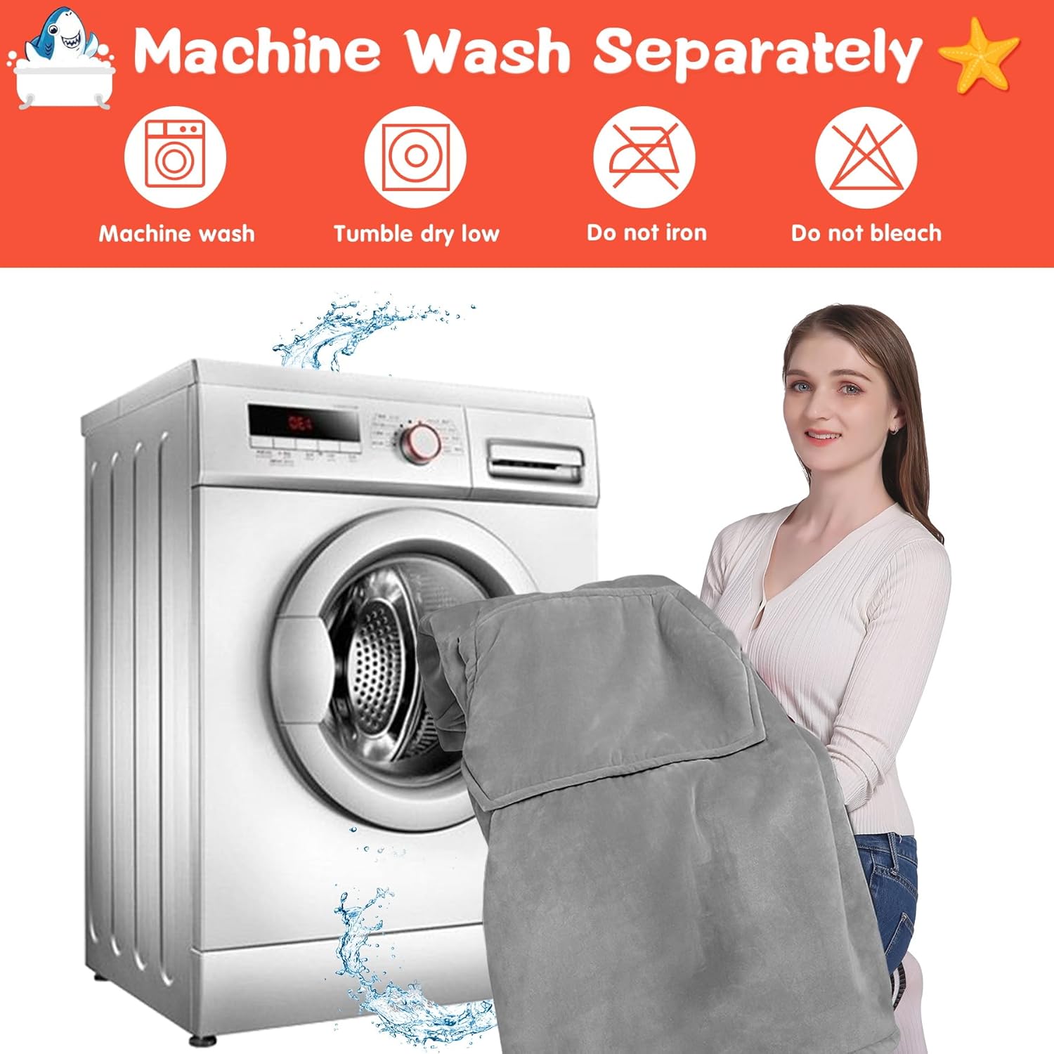 Waitu Manta con capucha de tiburón para mujeres y hombres, manta Sherpa ...