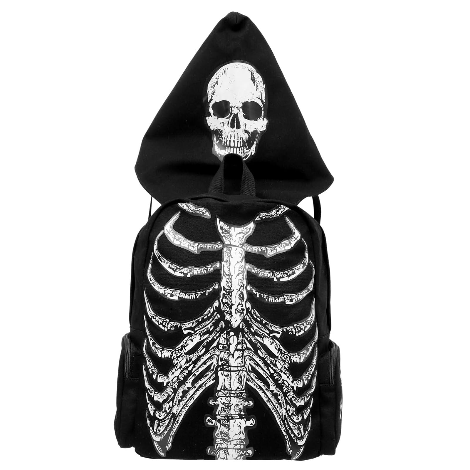 Amazon.com: Pluscraft Gothic Skull Ribcage Skeleton Backpack Vintage ...