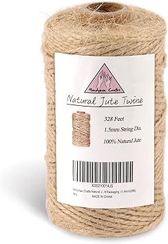 Amazon.com: Handyman Crafts Natural Jute Twine Rope (1.5mm/2mm/3mm/6mm ...