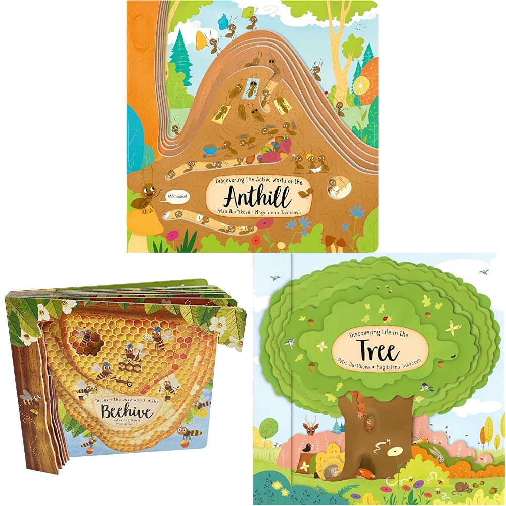 Anthill, Beehive, and Tree (Happy Fox Books) Board Book Bundle for ...