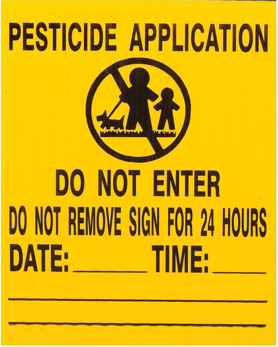 Amazon.com : 25x Gemplers New York Pesticide Application Signs ...