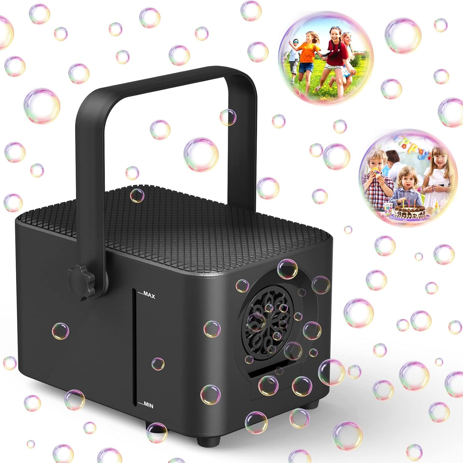 Amazon.com: Bubble Machine Automatic Bubble Blower, 12000+ Bubbles Per ...
