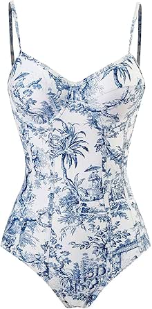 Tummy Control Swimsuits for Women One Piece Swimsuit Conservative Slim ...