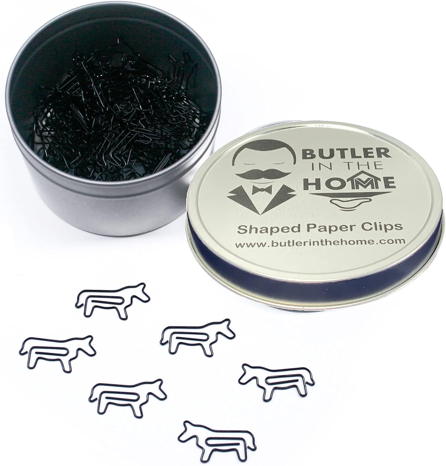 Amazon.com : HiQin Cute Paper Clips Horse, Animal Shaped Page Marker ...