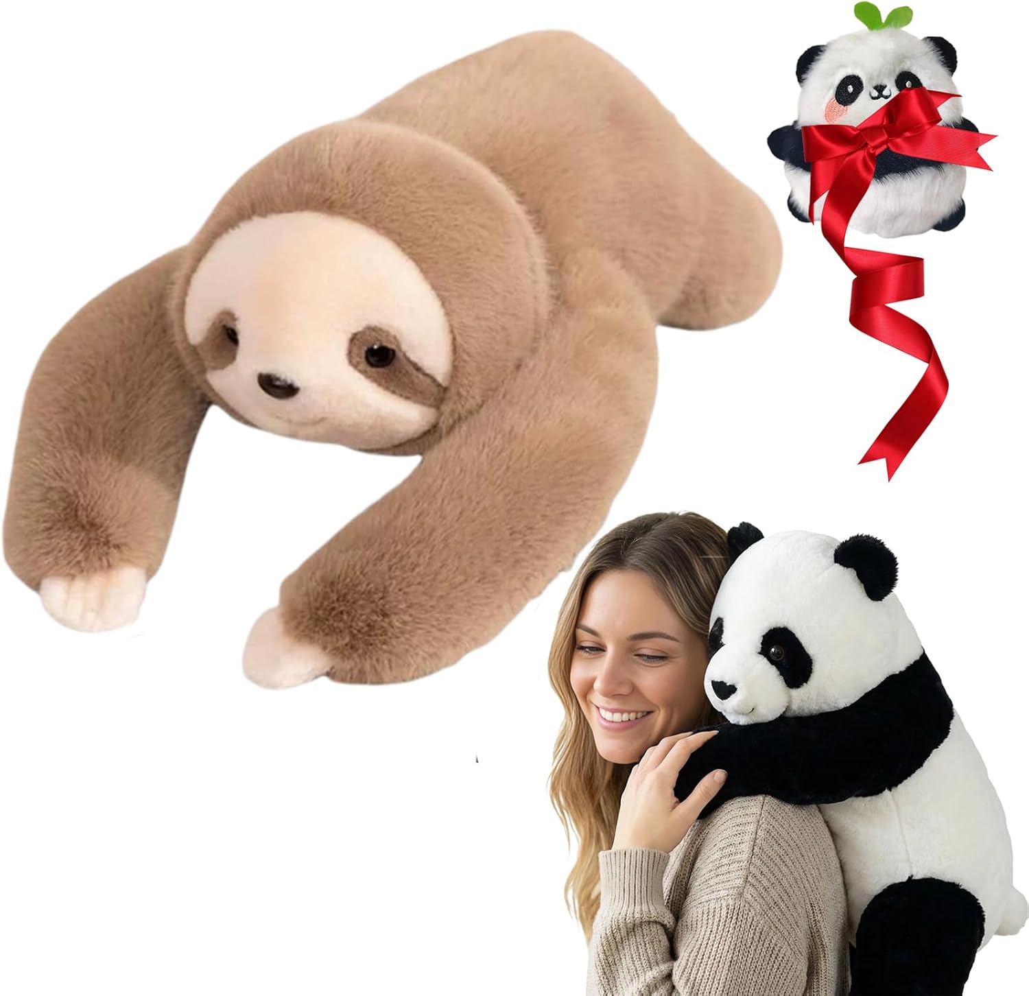 Amazon.com: Pulse of Potential Weighted Stuffed Animal – Panda, Sloth, Bear, Koala, Raccoon ...