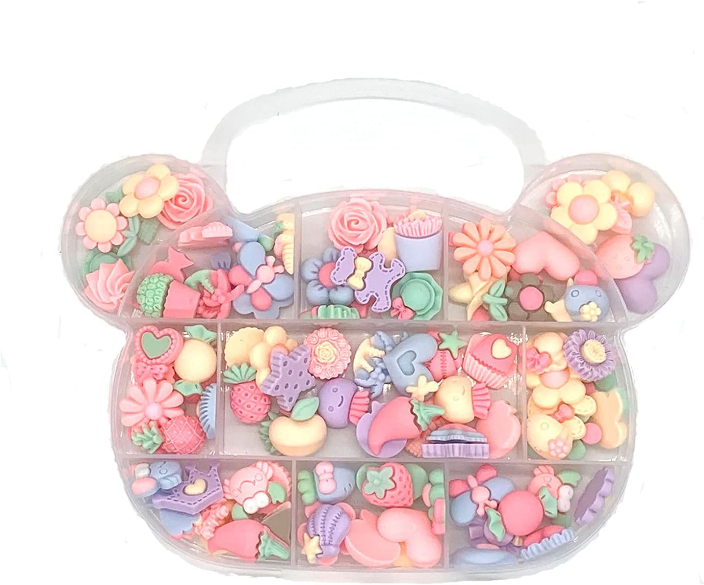 Amazon.com: 60Pcs Slime Charms,Cute Small Resin Charms, Random Ornament ...