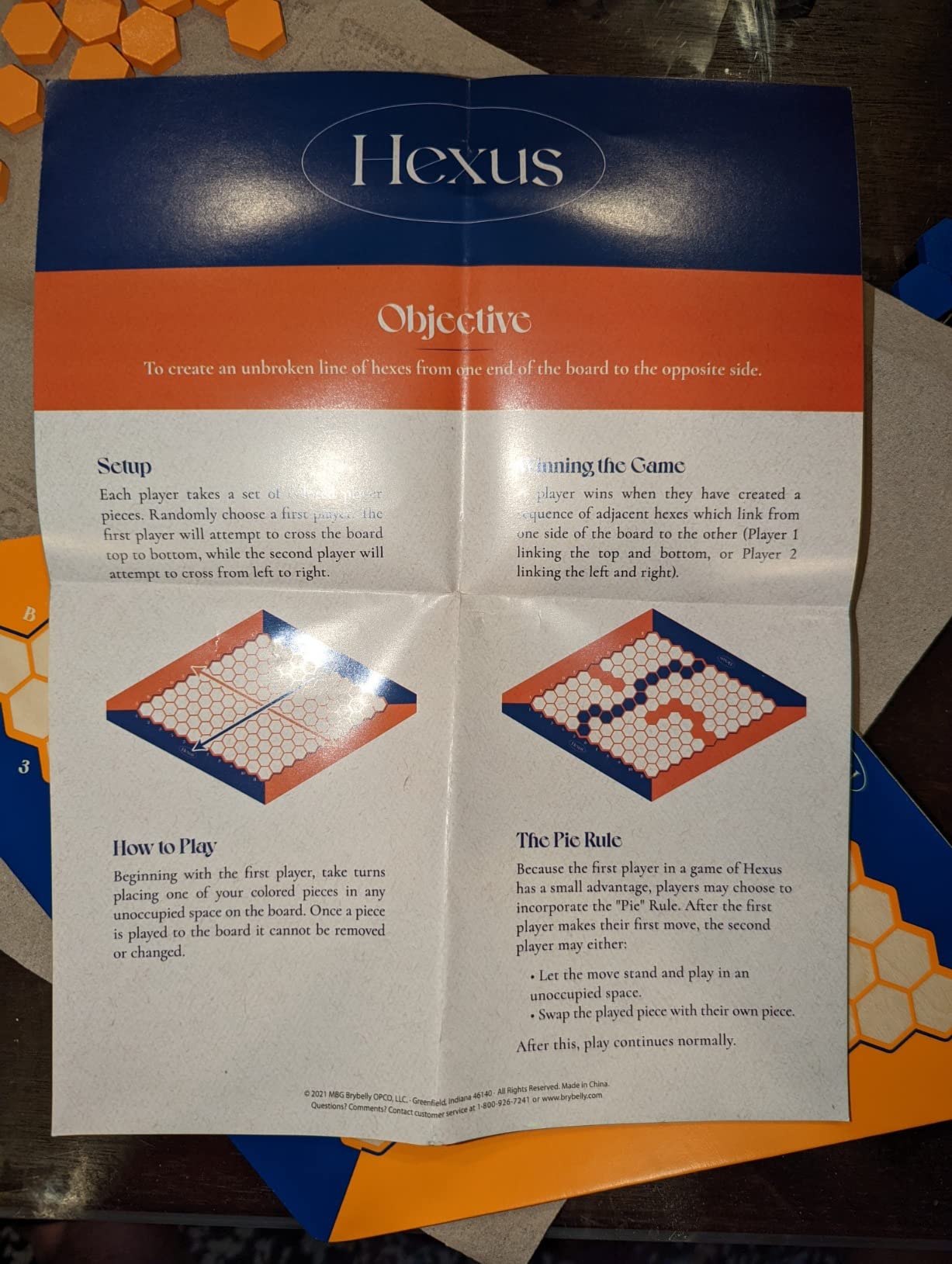 Amazon.com: Hexus Board Game - Traditional 2 Player Strategy Board Game ...