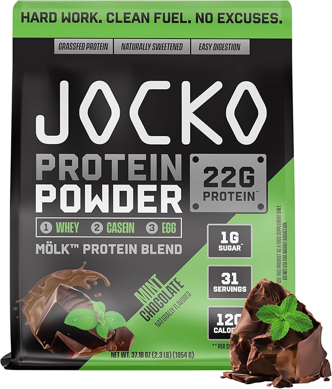 Amazon.com: Jocko Fuel Mölk Whey Protein Powder 22g Low Sugar Monk ...