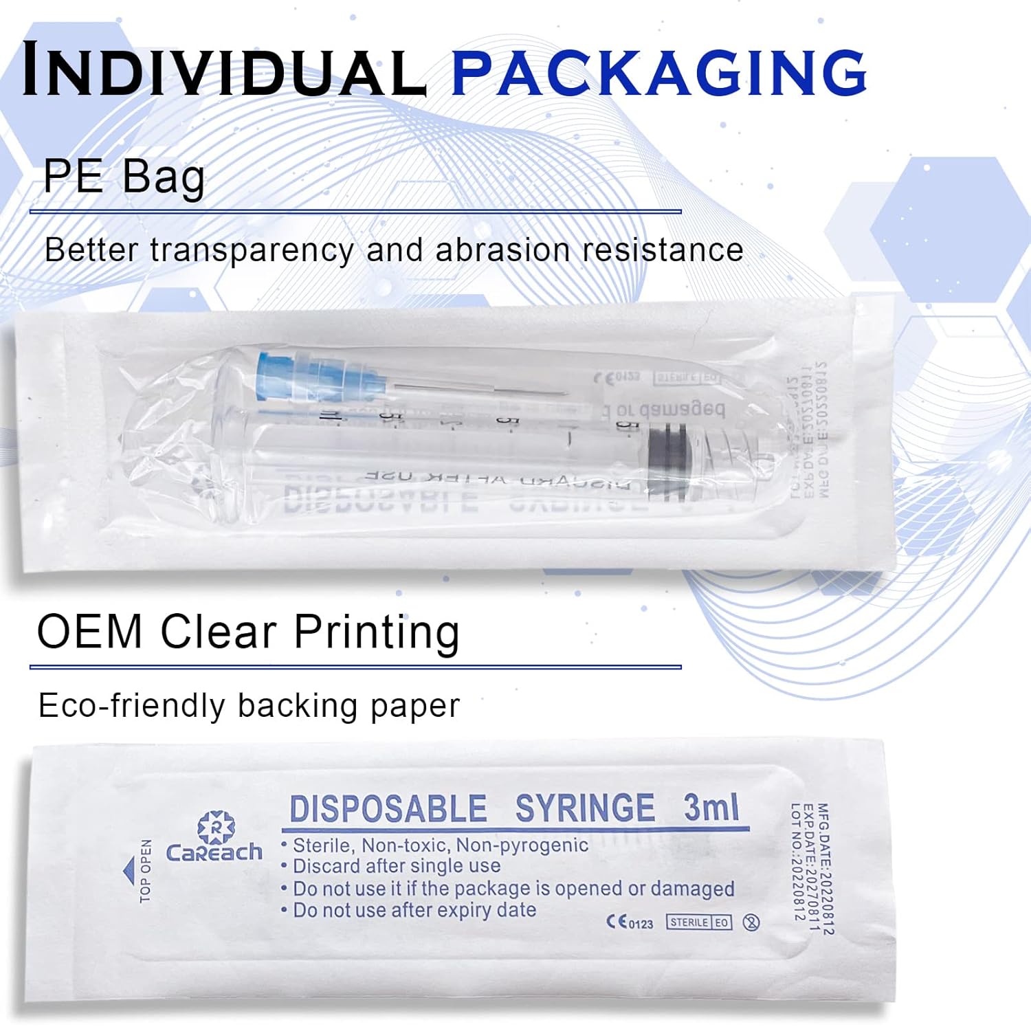 9 Inch Jack Pad 30 Pack 1ml Syringes With 29G Needles - Individually ...