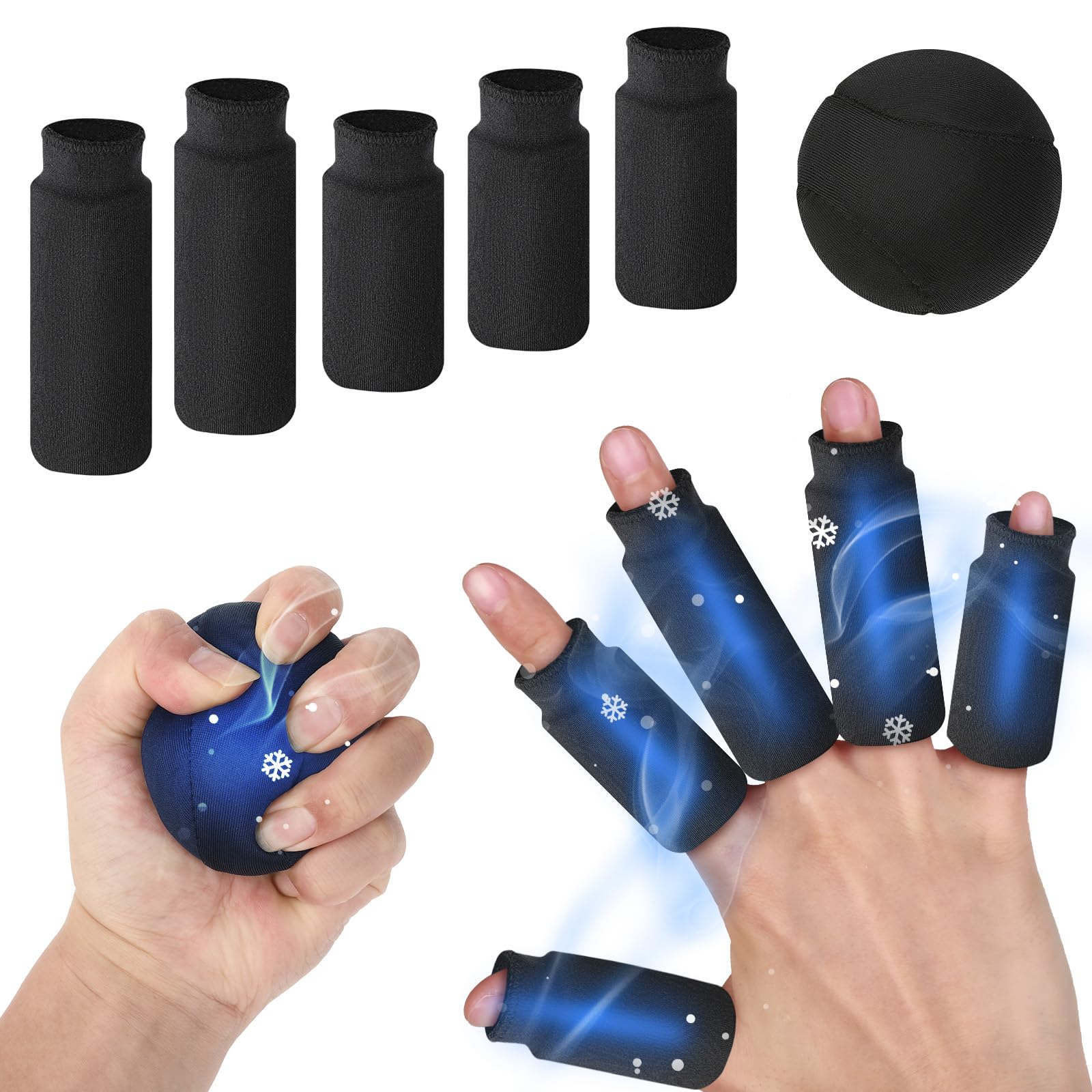 Amazon.com: Tolaccea Finger Ice Sleeves&Ice Ball 5 Ice Packs for ...