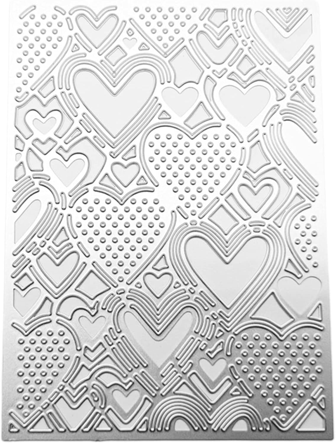 Love Heart Shaped Border Frame Metal Die Cuts Edge Cutting Stencils ...