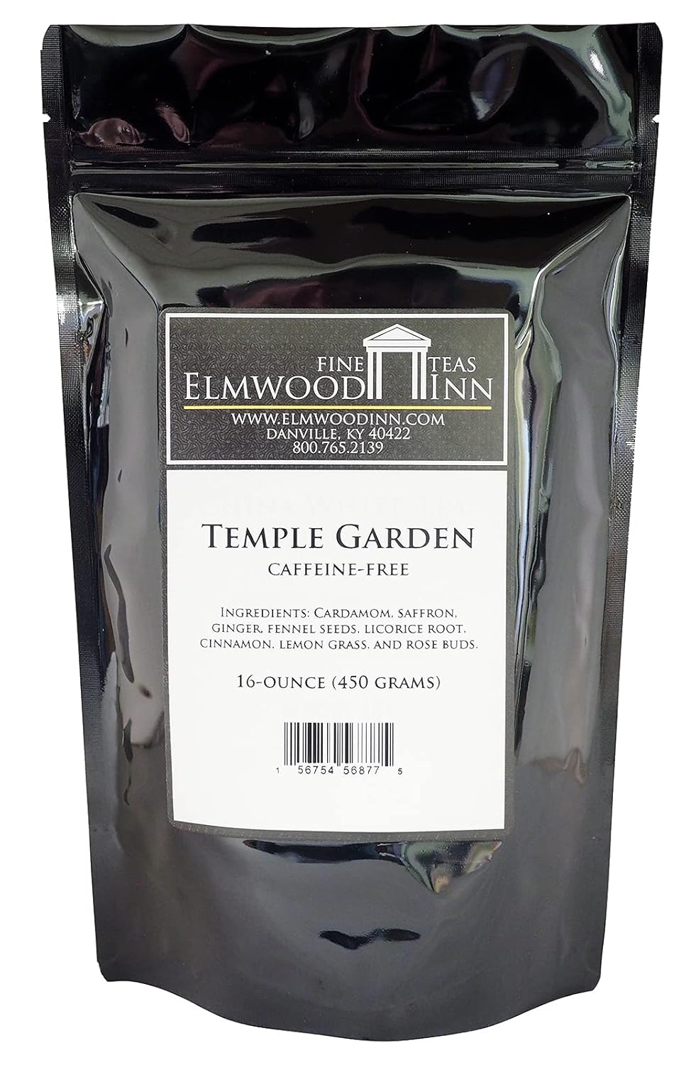 Amazon.com : Elmwood Inn Fine Teas, Temple Garden Ayurvedic Tea, 16 ...