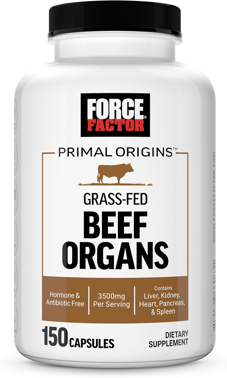 Amazon.com: FORCE FACTOR Primal Origins Beef Organ Supplement Made with ...