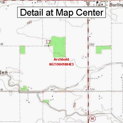 Amazon.com : USGS Topographic Quadrangle Map - Archbold, Ohio (Folded ...