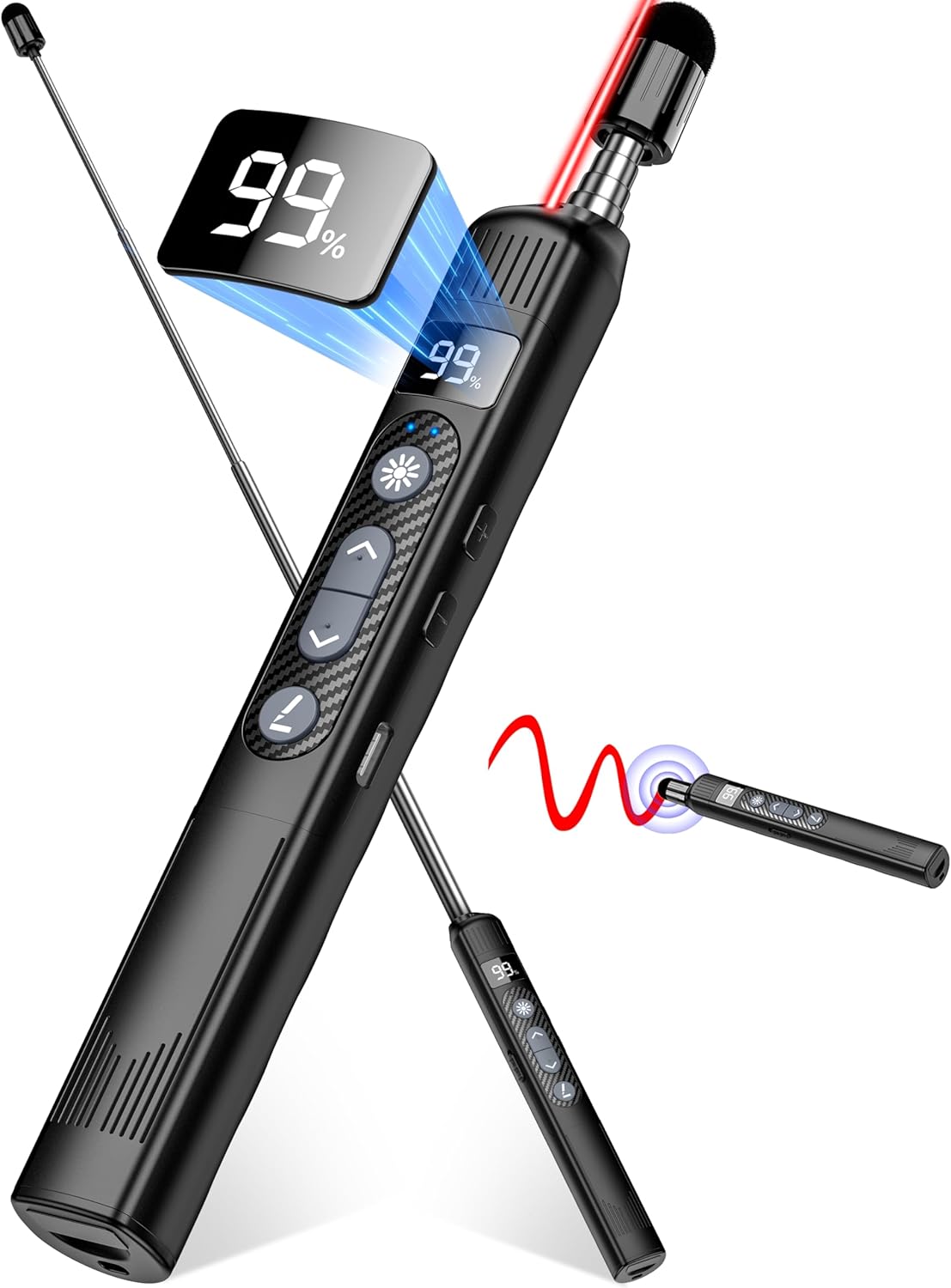 Amazon.com: Rechargeable Wireless Presenter Remote with Touch Screen ...