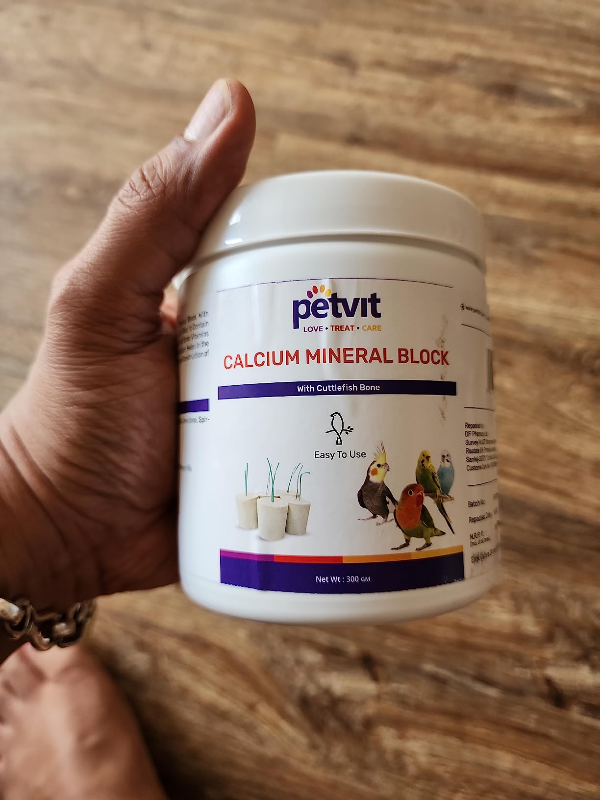 Buy Petvit Calcium Mineral Block with Alfalfa | Neem | Cuttle Fish Bone ...