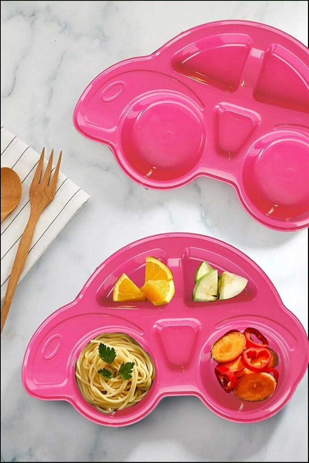 1 x Large Section Divider BPA Free Baby Feeding Plate – Raised Edges ...