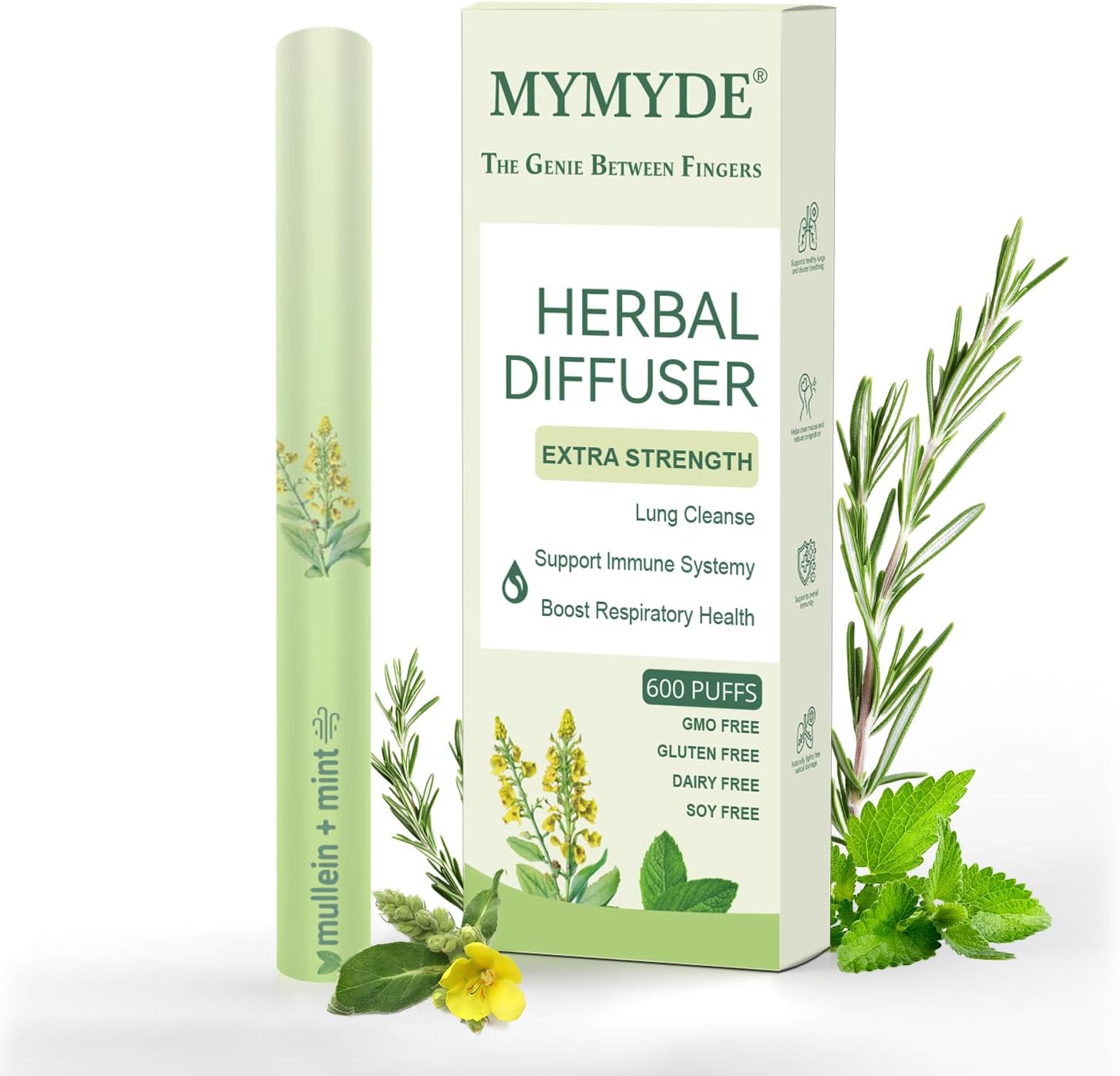 Amazon.com: MYMYDE Herbal Diffuser Pen - Pure Breath Plant Essence Quit Smoking Aid - Lung Detox ...