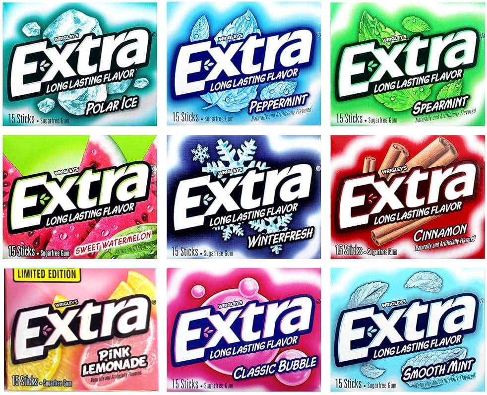 Amazon.com: Snackivore Orbit Gum Bulk Variety 6 Pack. Sugar Free Gum ...