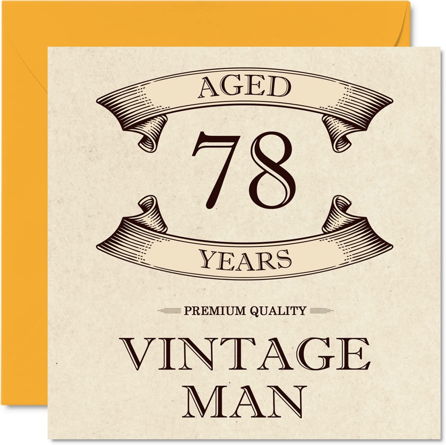 Cartes d'anniversaire vintage pour homme – 78 ans – Carte d ...