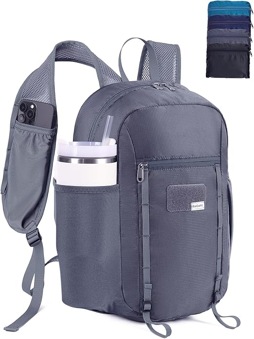 Amazon.com : Blue Quartz 15L Hiking Backpack with Chest Pockets for ...