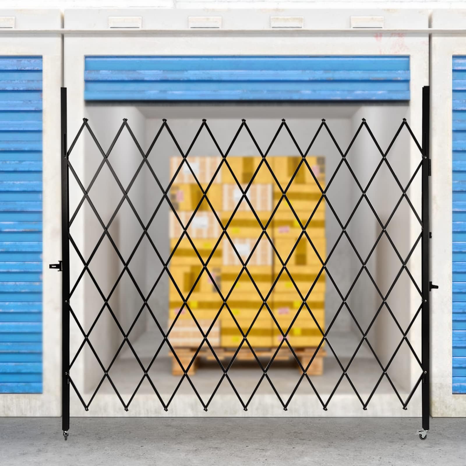 Amazon.com: Single Folding Security Gate, 6-1/2' H x 7-1/2' W Folding ...