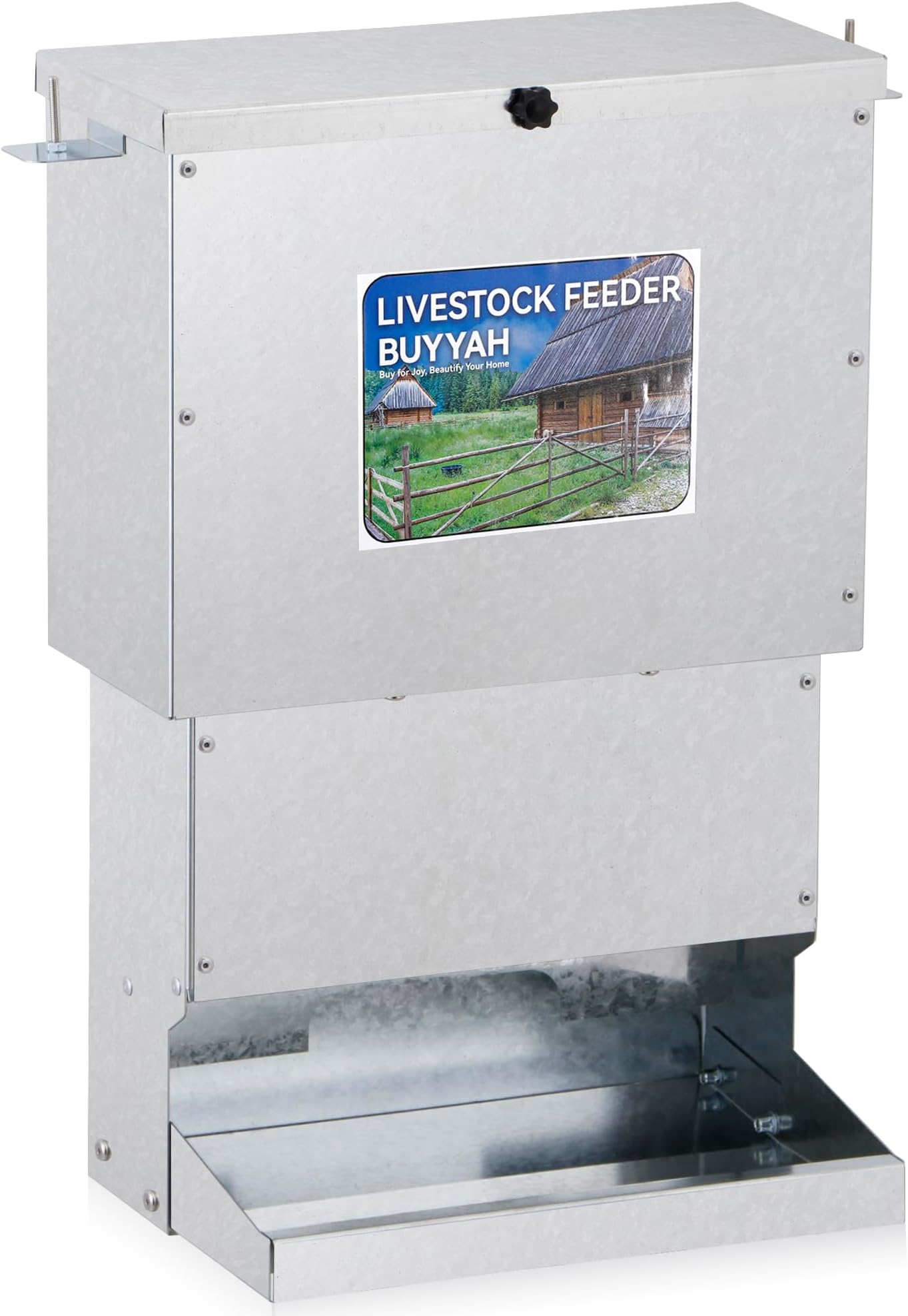 Amazon.com : Solution4Patio Large Metal Hanging Deer Feeder Box, Heavy ...