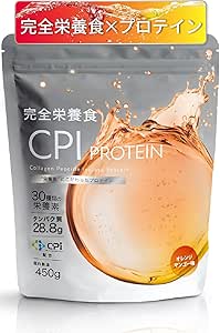 Amazon | ALLUP CPI プロテイン 完全栄養食 オレンジマンゴー 450g 30種の栄養素 コラーゲンペプチド クリア protein 置き換え ファスティング | ALLUP ...