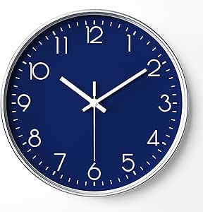 Amazon.com: SENYURI Kitchen Wall Clocks, 10 Inch Silent Non-Ticking ...