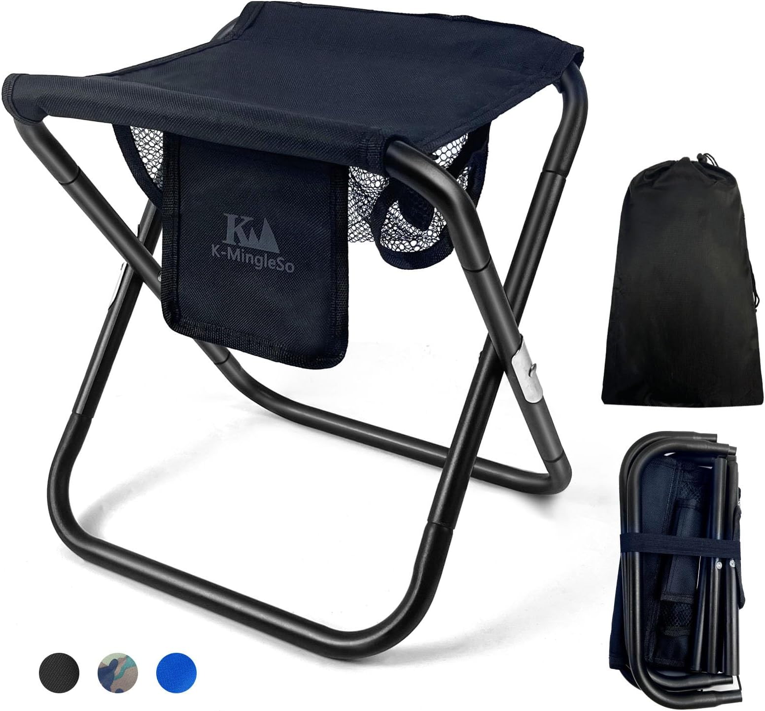 Amazon.com: BLUESHEEP Camping Stool with 465ml Plastic Bottle - 12.9 ...