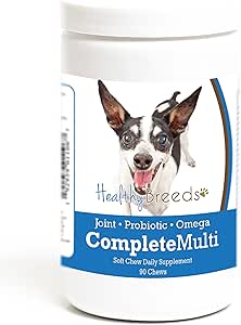 Amazon.com : Healthy Breeds Rat Terrier All in One Multivitamin Soft ...