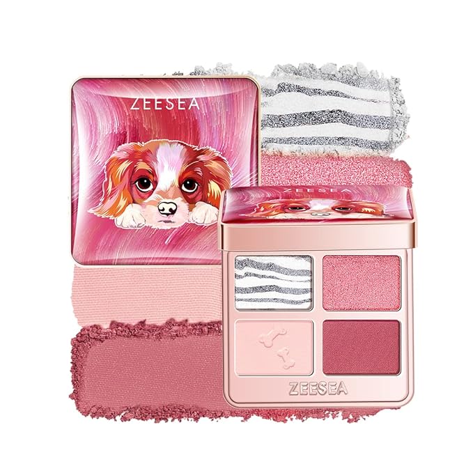 Amazon.com : zeesea Tipsy Kitty Eyeshadow Palette Quad, Waterproof Eye Shadow for Catgirls ...