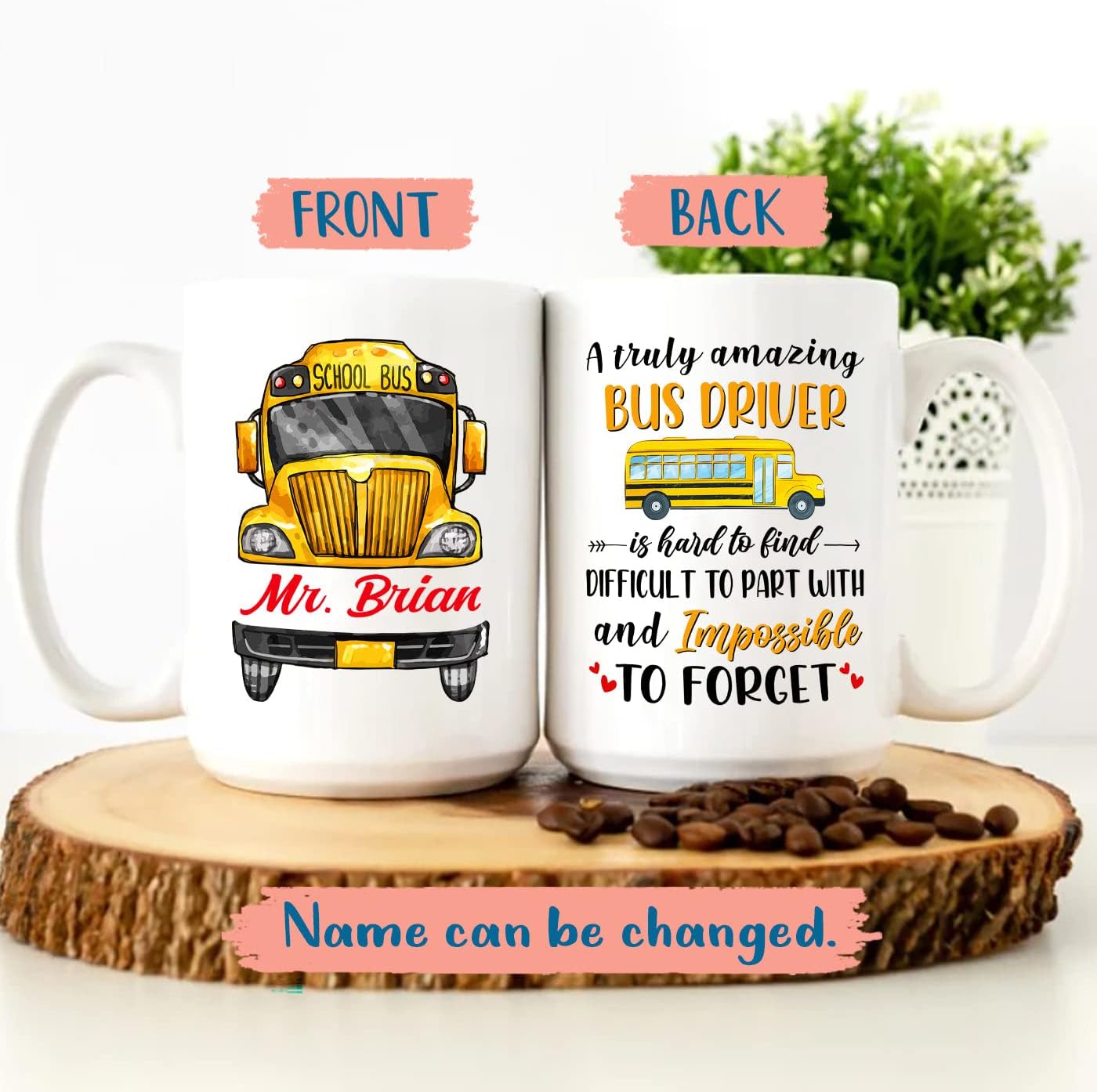 Taza de café con texto en inglés A Truly Amazing Bus Driver Is Hard To ...