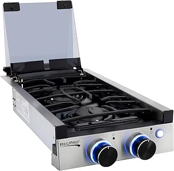 RecPro RV Built In Gas Cooktop | 2 Burner or 3 Burner | RV Cooktop ...