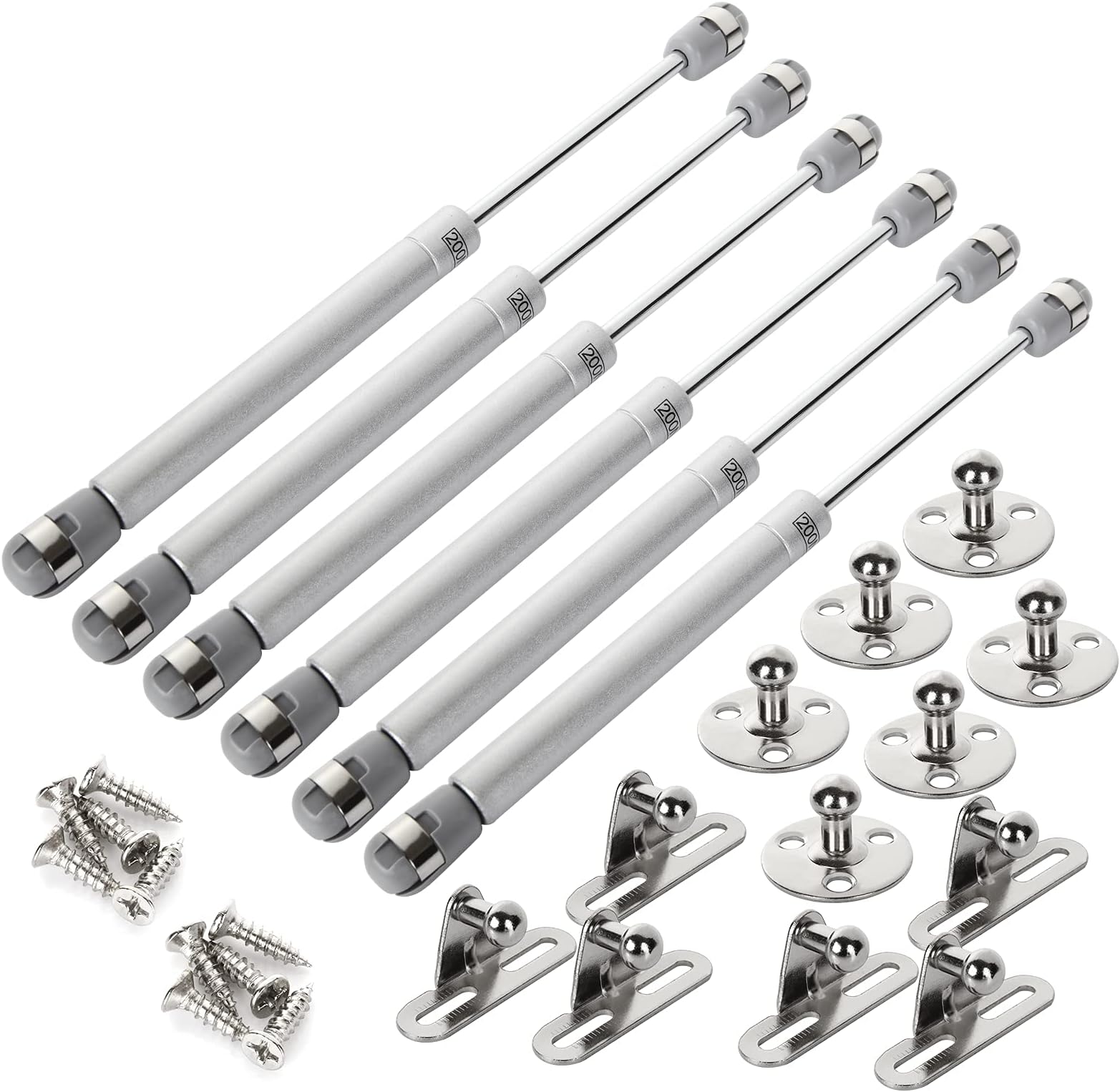 8 Pcs Gas Strut Stay 100N, Upturned Cabinet Door Gas Lift Support Soft ...