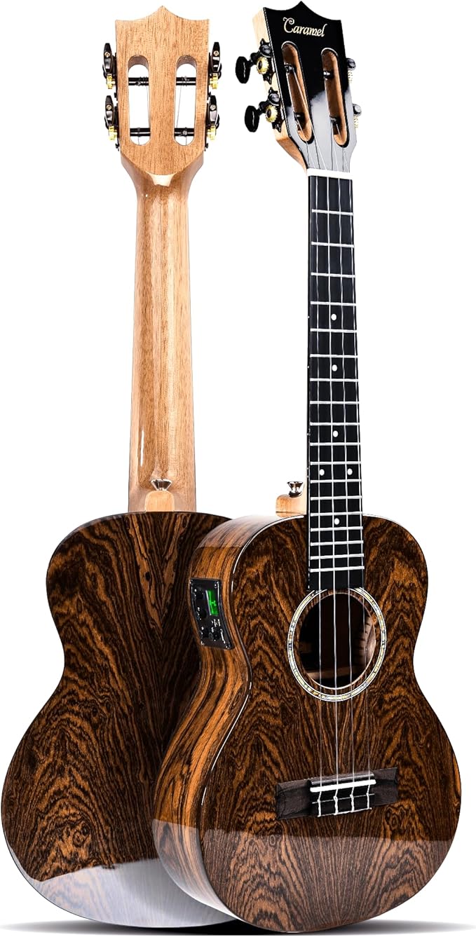Amazon.com: Caramel TEG95 Butterfly Bocote Glossy Tenor Acoustic ...