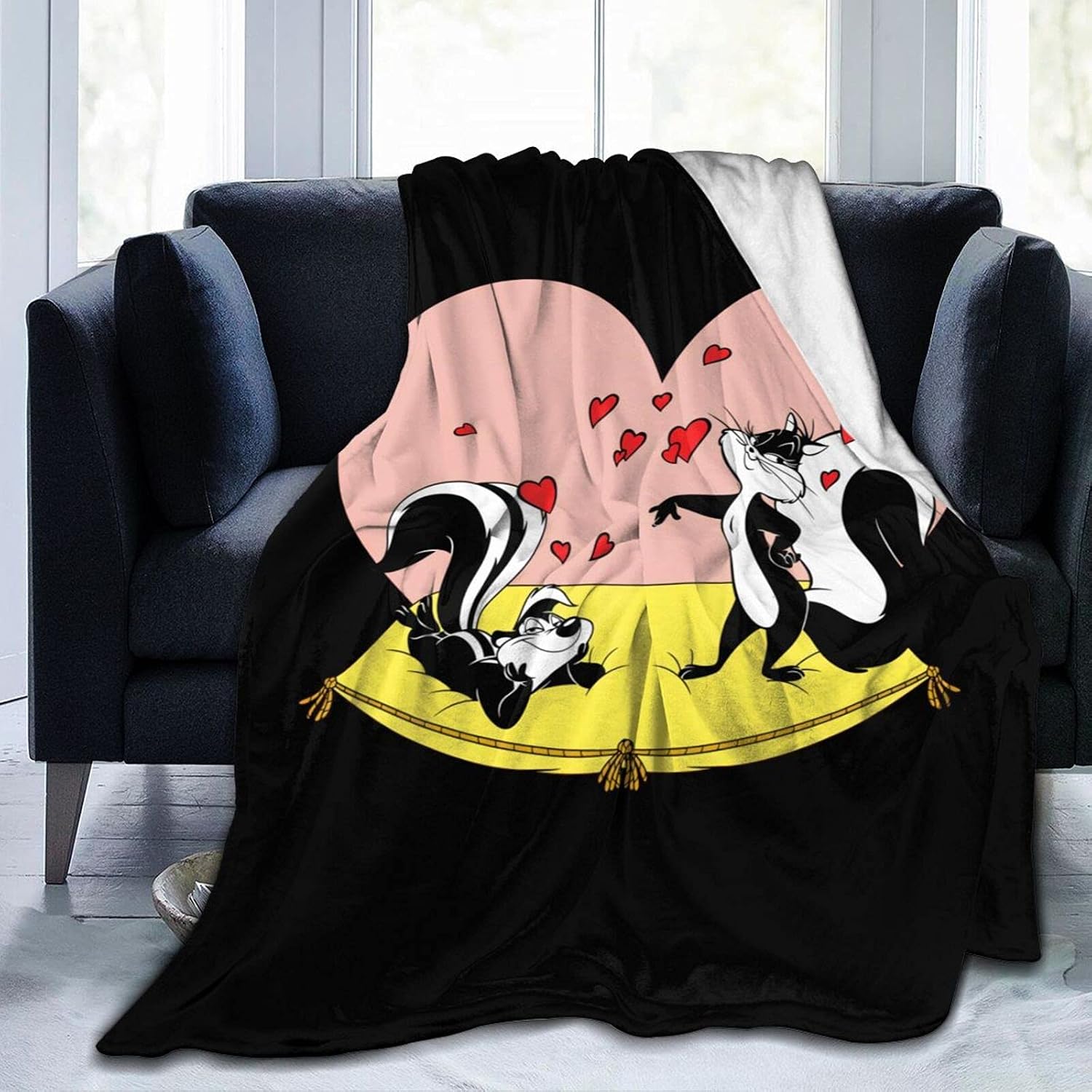 Pepe Le Pew Thorw Blanket Anime Super Soft Flannel Air Conditioning ...