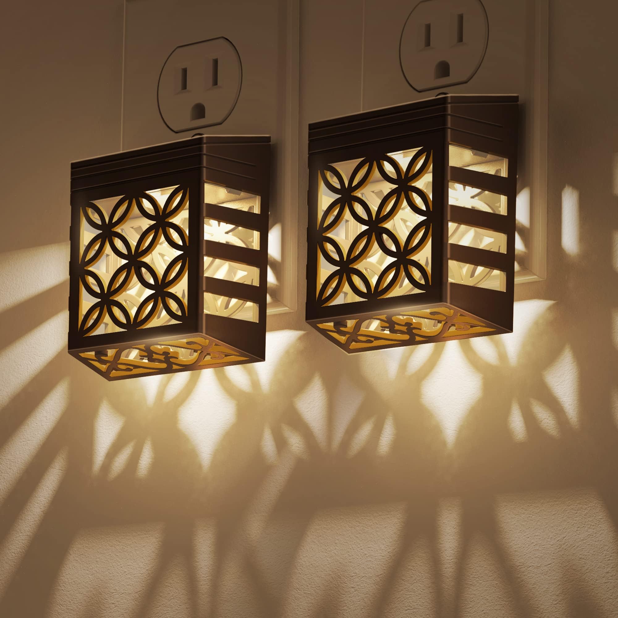 J Devlin Glass Art Stained Glass Night Light, Multicolor, Purple, Green ...