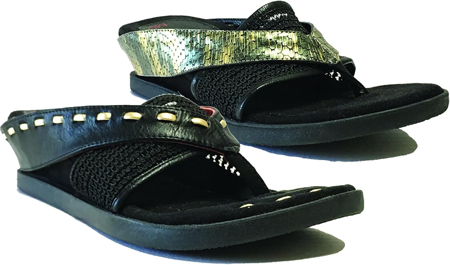 Amazon.com | Modzori Issa Women's Low Wedge Reversible Sandal ...