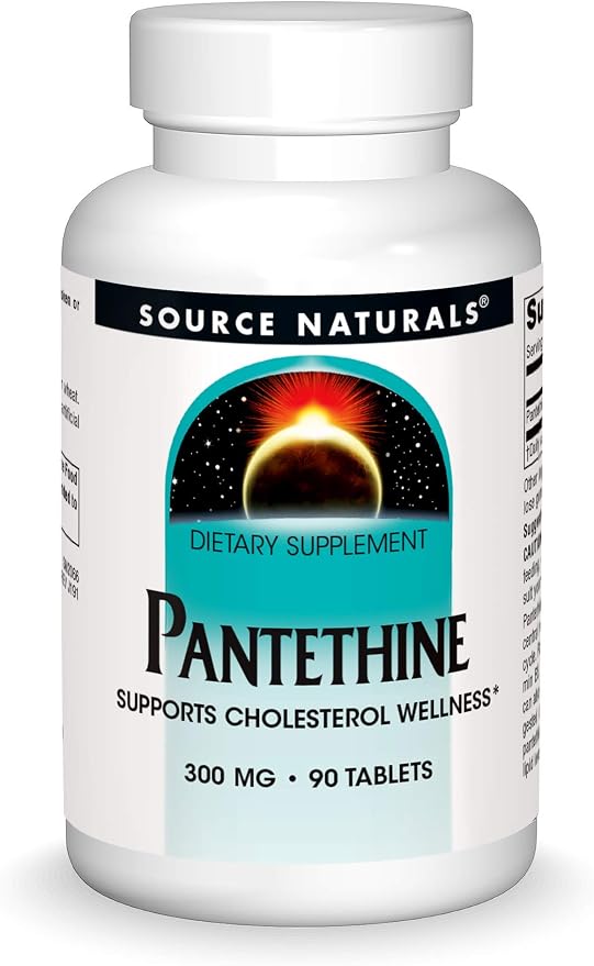 Amazon.com: Source Naturals Pantethine 300mg - 90 Tablets : Health ...