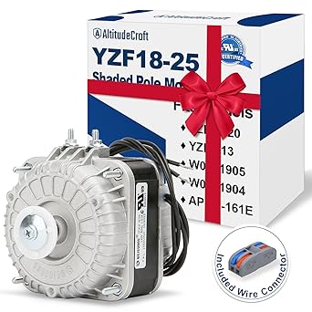 Amazon.com: AltitudeCraft YZF18-25 Condenser Fan Motor, 120V 60Hz 1.01A ...