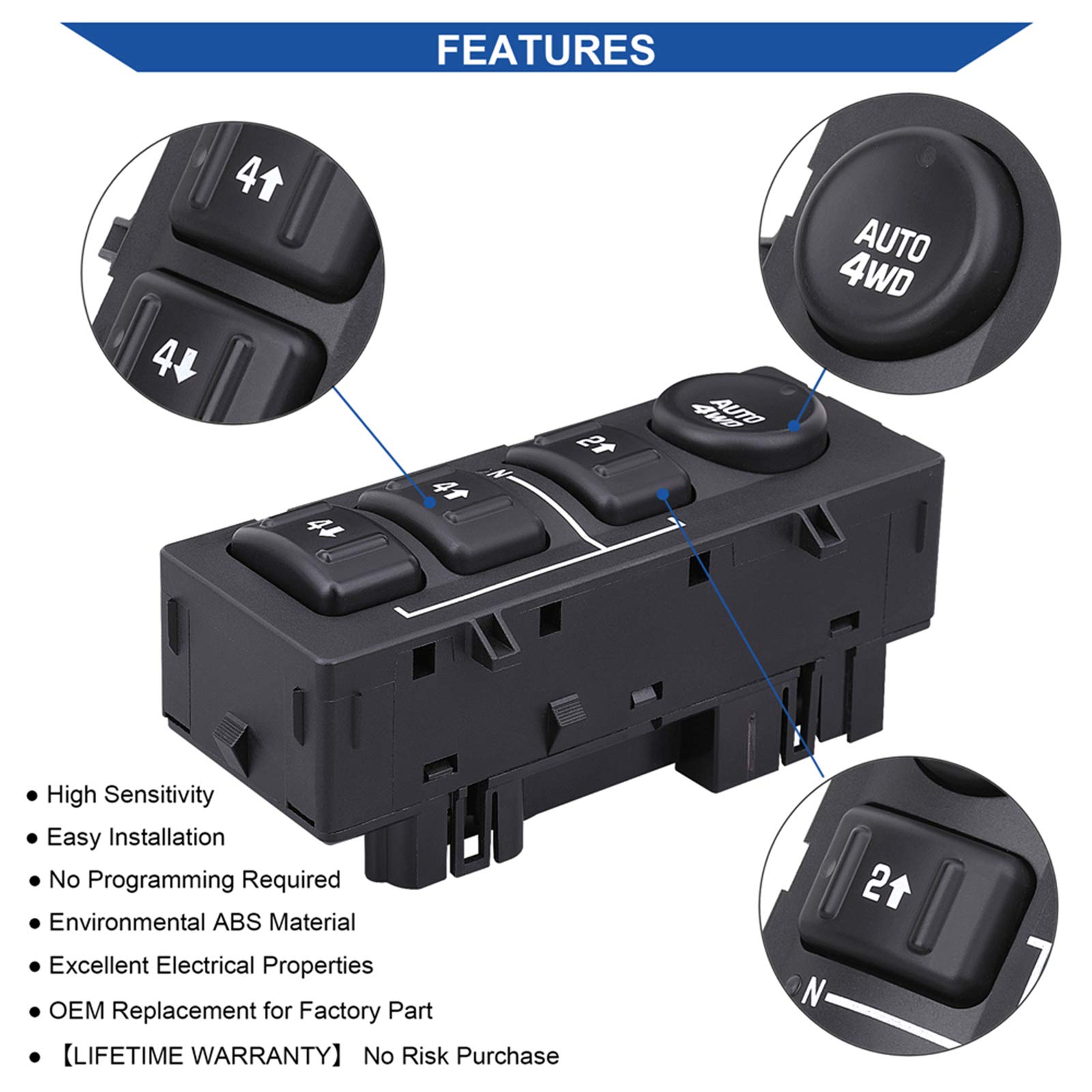 2004 Transfer Case Control Switch