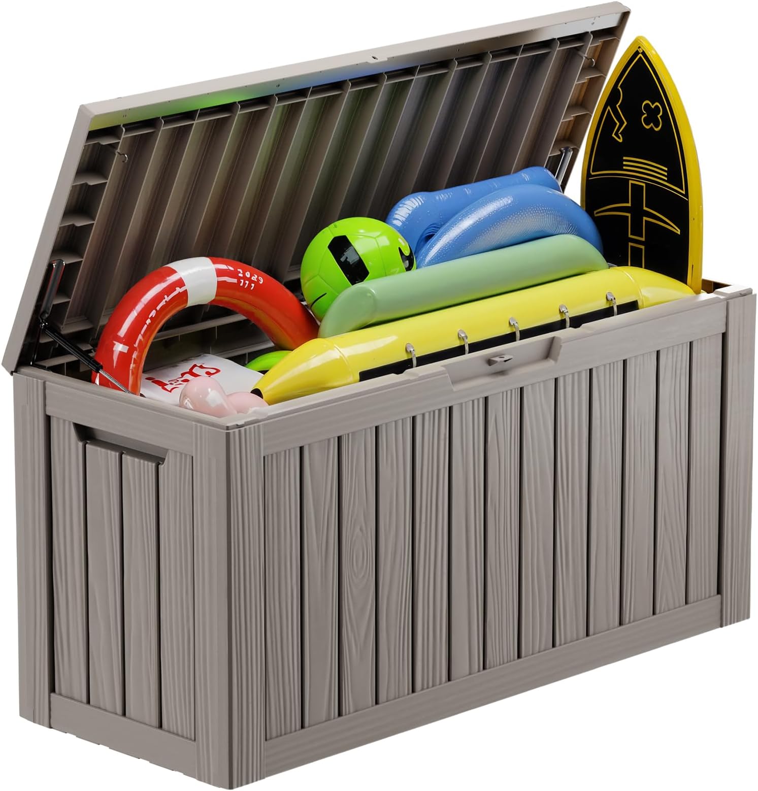 Amazon.com: TARKARI 80 Gallon Lockable Resin Deck Box, Waterproof & UV ...