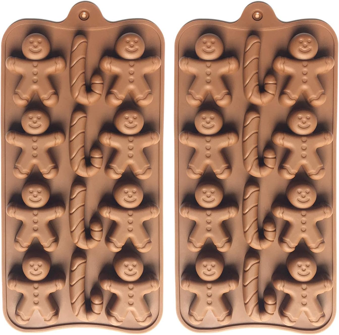 Amazon.com: Wilton 24 Cavity Silicone Gingerbread Boy Mold Pan ...