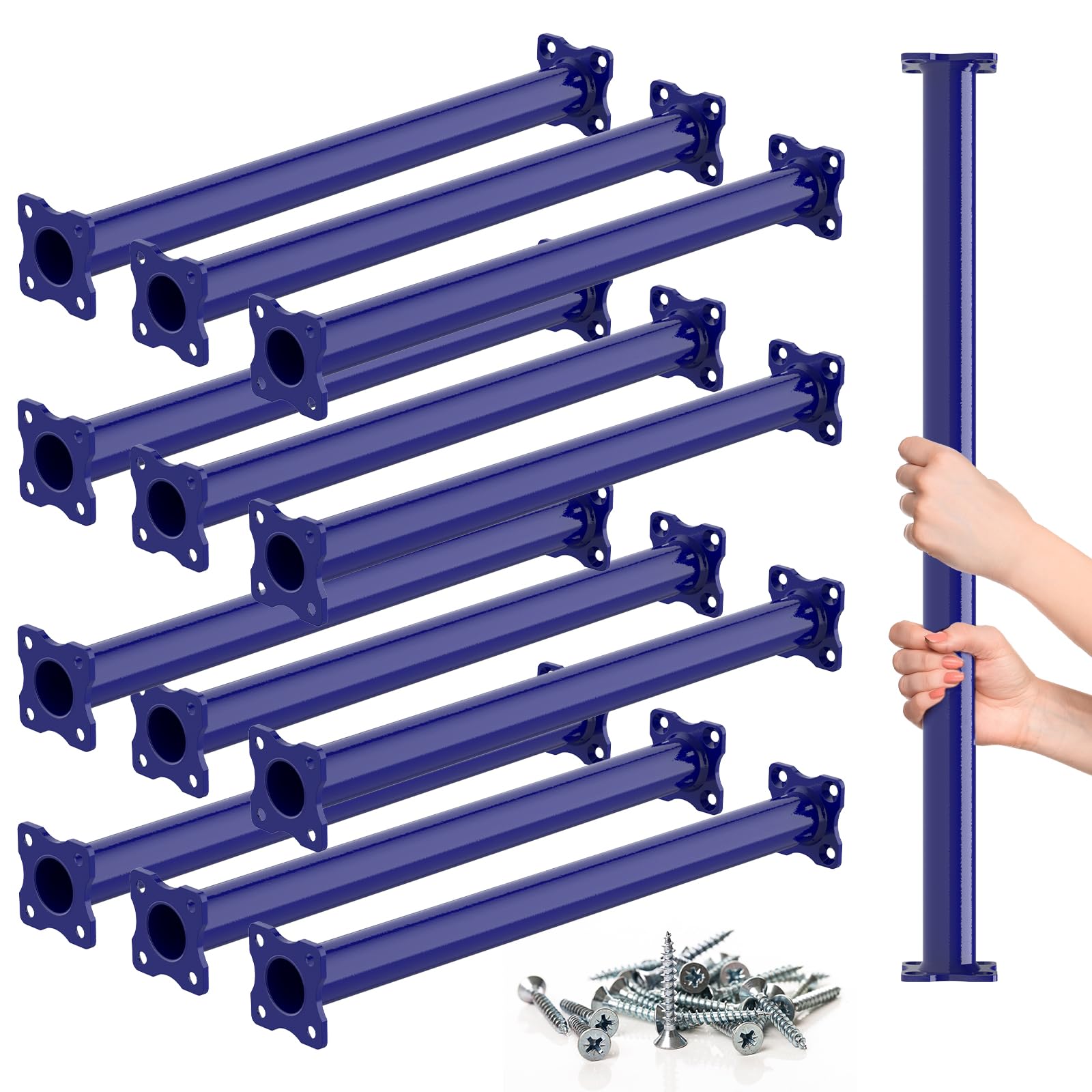 Snapklik.com : Sulythw 12 Pcs Metal Monkey Bars Ladder Rungs Hardware ...