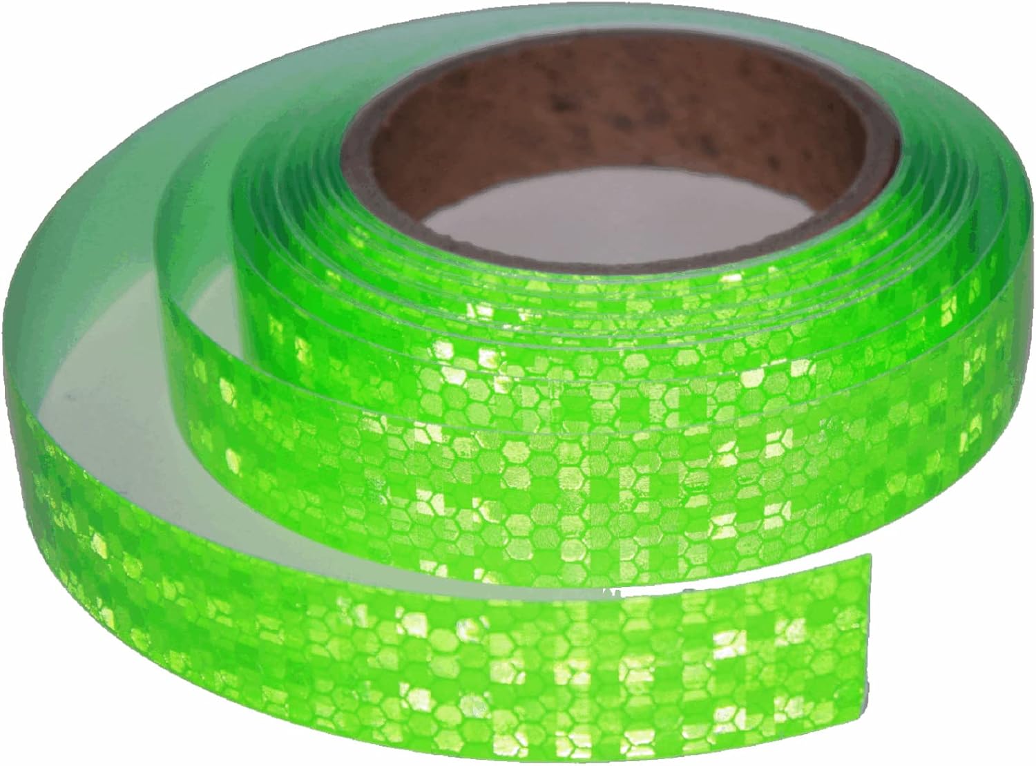 Tuyrchu Reflective Tape Green 1 in x 15 FT for Cars, Waterproof High ...